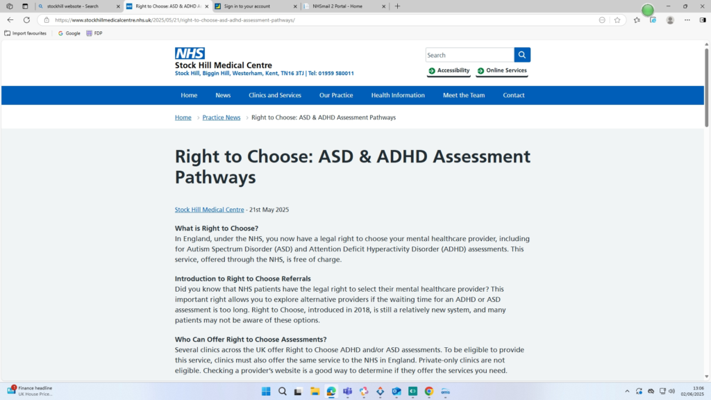 ASD & ADHD Assessment Pathways - 2025! - Summercroft Surgery